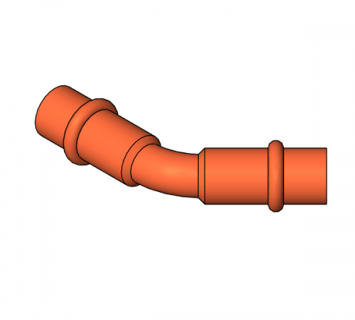 MaxiPro 45° Bend - BIM-MEP AUS